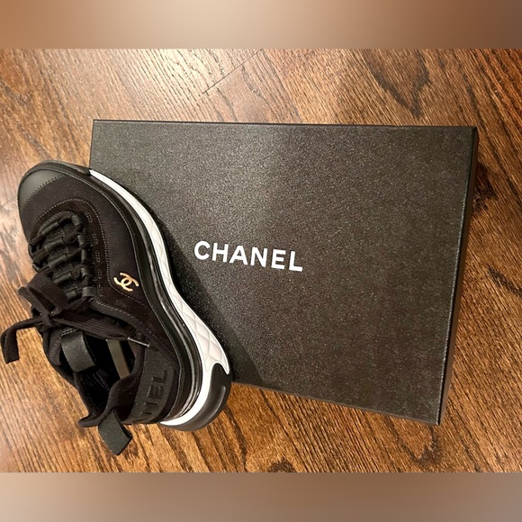 CHANEL | Shoes | Chanel Womens Quilted Sneakers Black | Poshmark